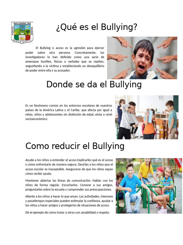 Cómo Prevenir el Bullying Escolar | PDF | Salud y bienestar