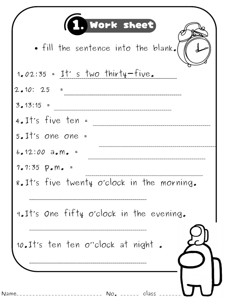 Time Conversion Worksheet for Students | PDF | Language Arts & Discipline