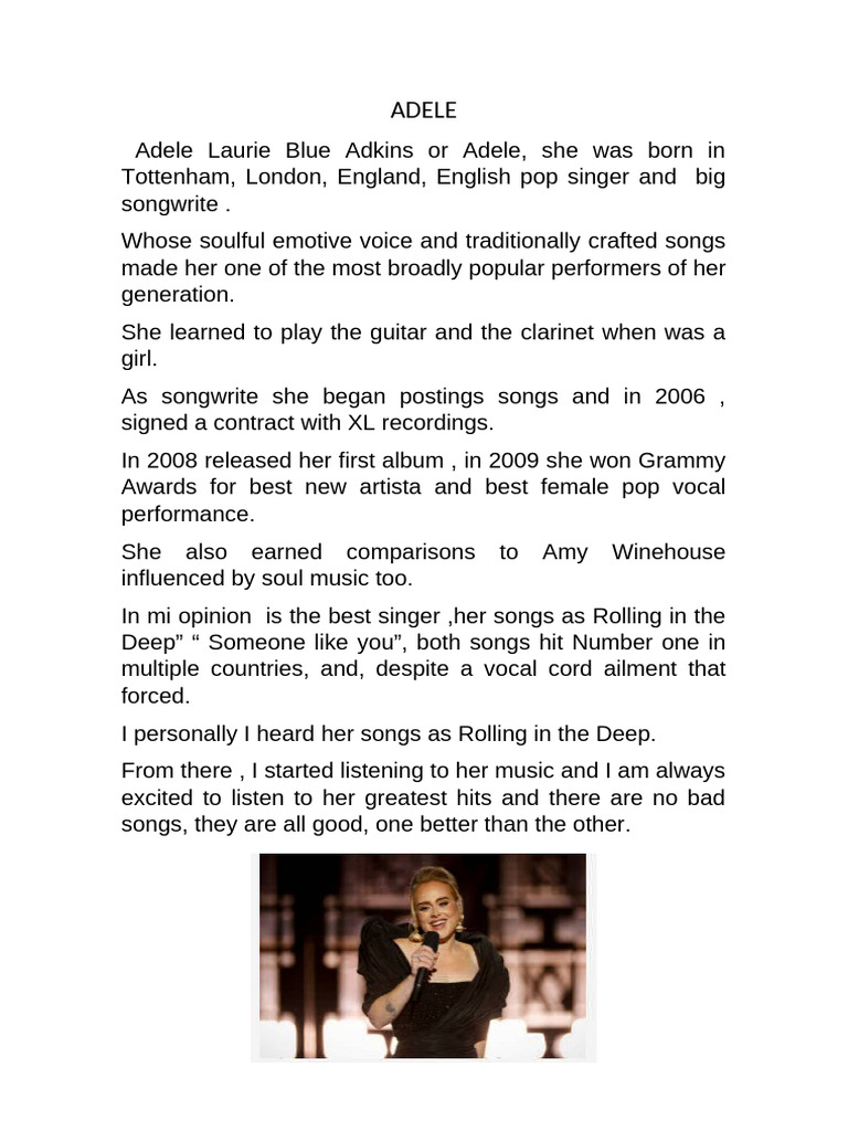 ADELE | PDF