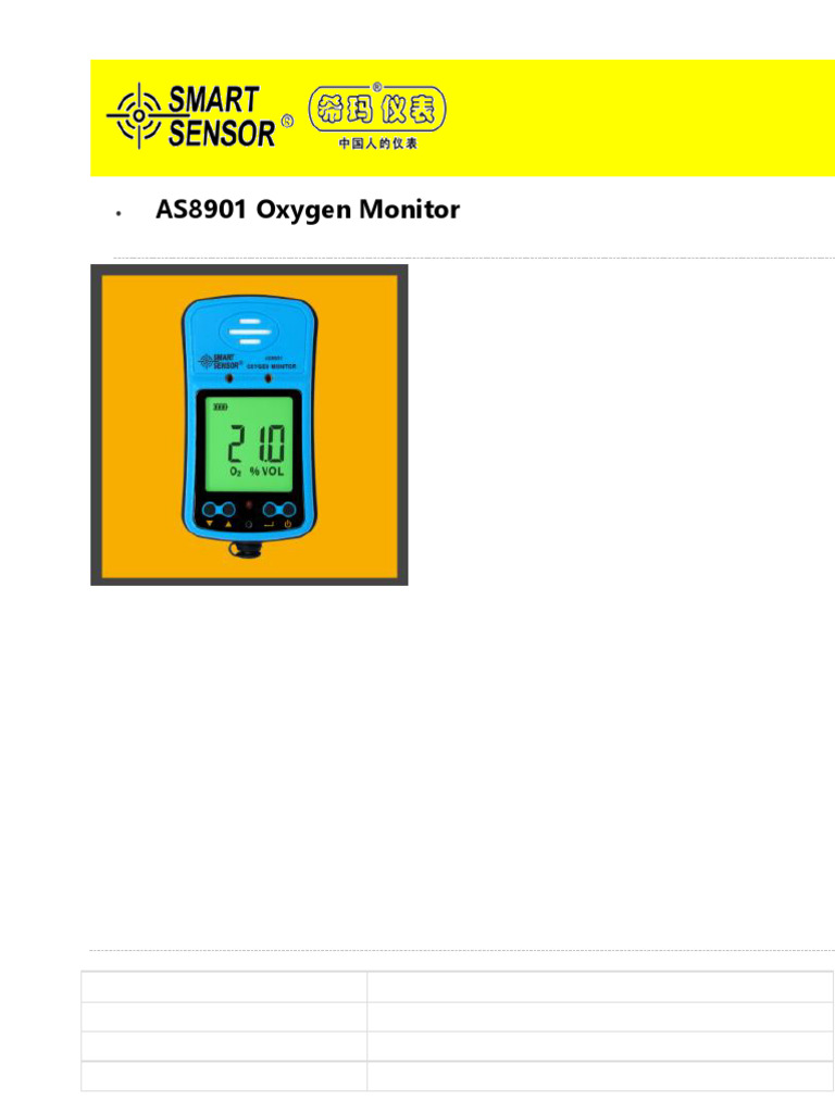 Industrial Oxygen Monitor Guide | PDF | Technology & Engineering
