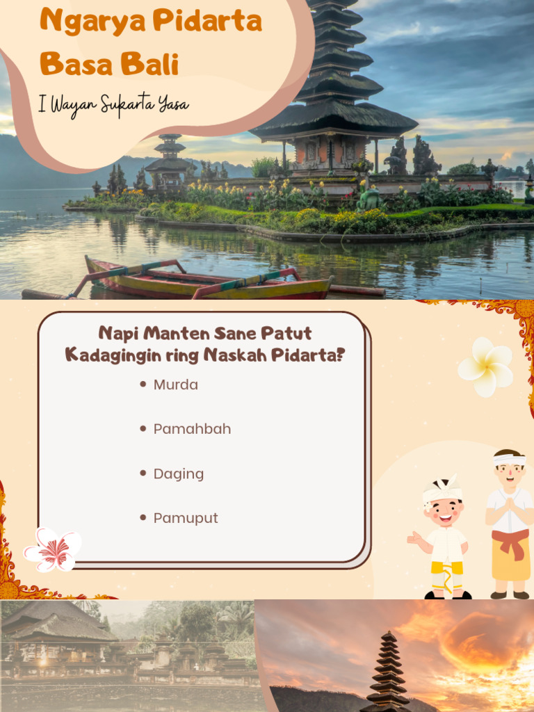 Struktur Pidarta Basa Bali | PDF | Agama & Spiritualitas