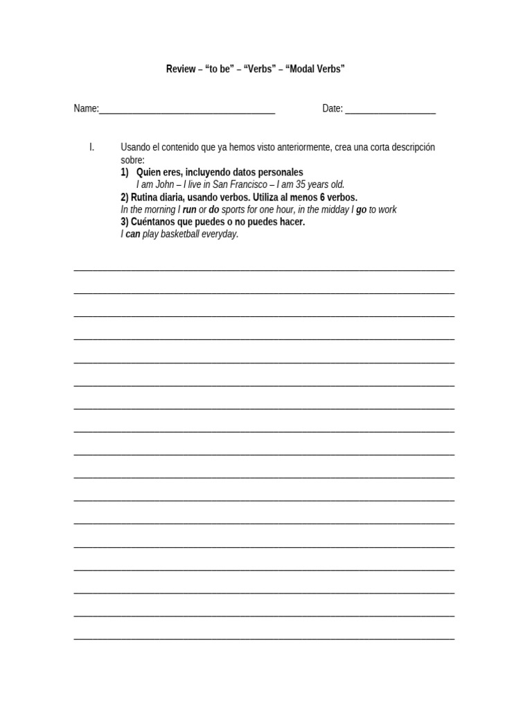 5.2. Daily Routine - PS | PDF