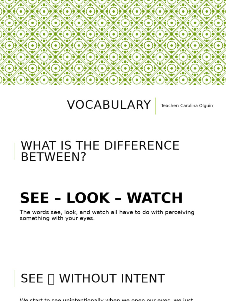 5.3. Look - Watch - See | PDF