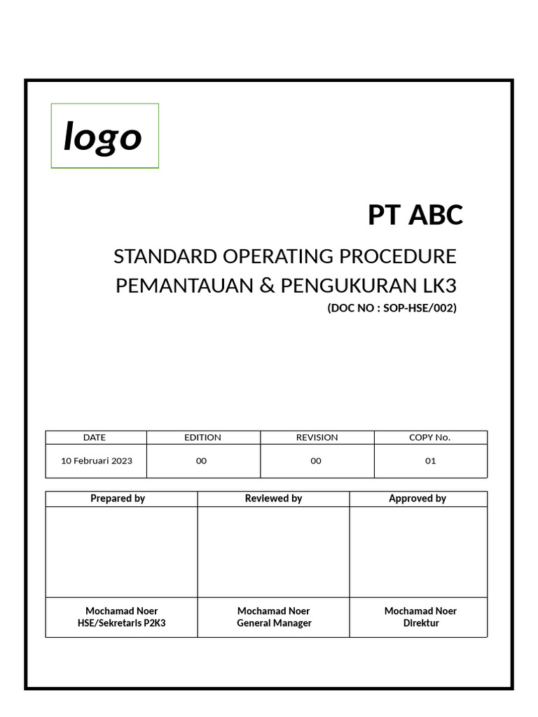 SOP Pemantauan & Pengukuran LK3 - OK | PDF | Bisnis | Komputer
