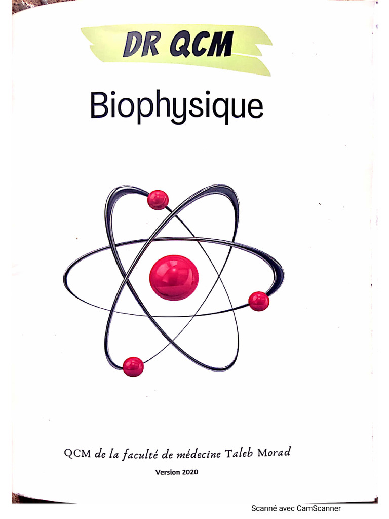 DR QCM Biophysique | PDF