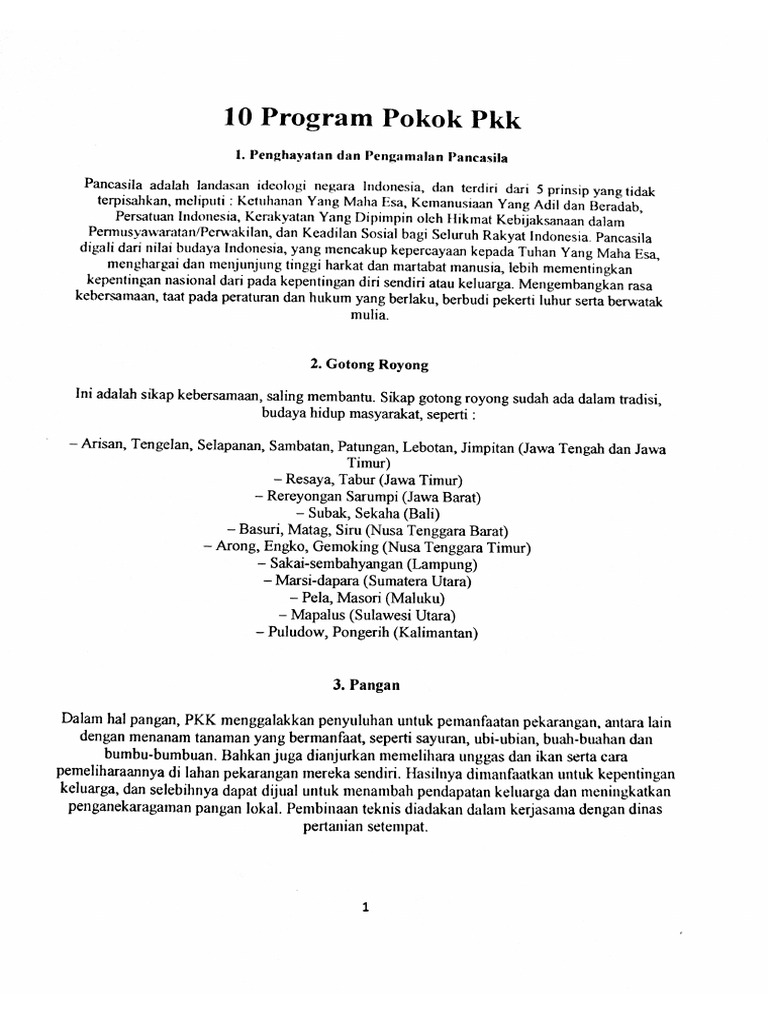 10 Program PKK | PDF