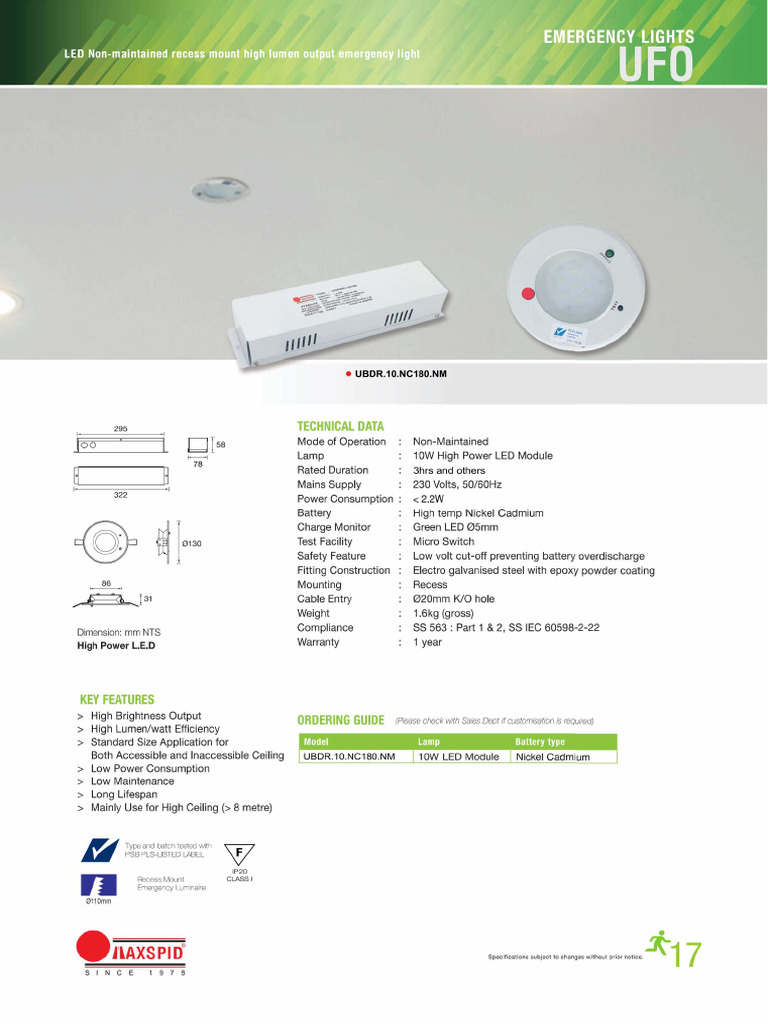 Maxspid UFO UBDR L303 | PDF
