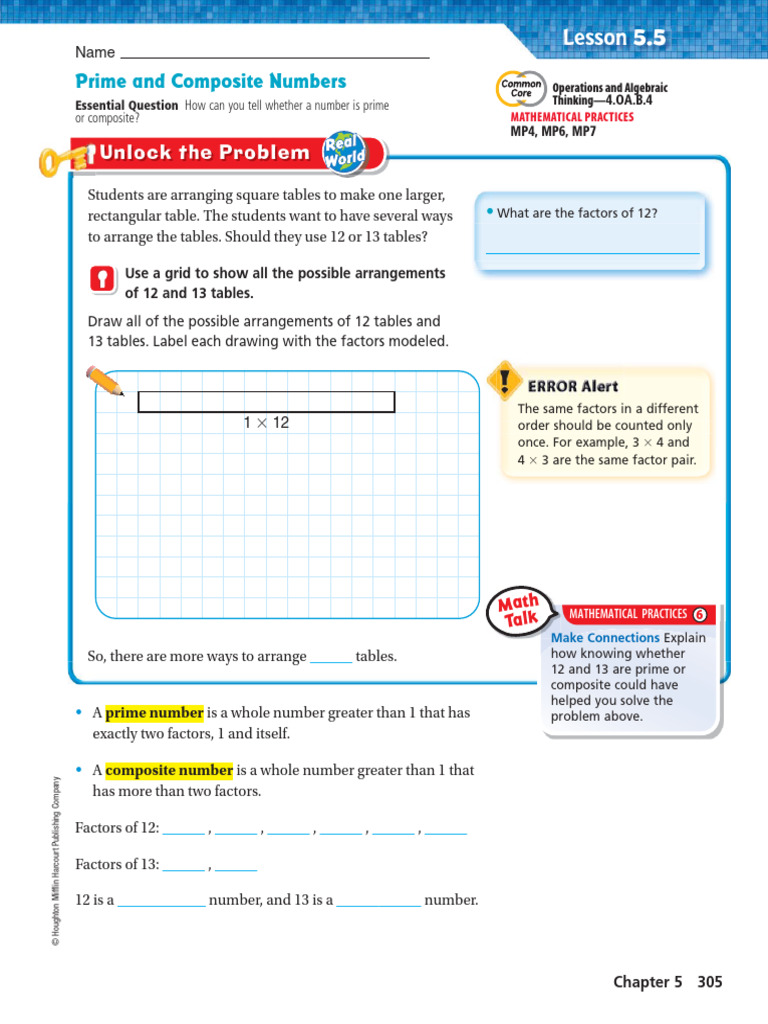Prime and Composite Numbers: Unlock The Problem | PDF | Prime Number | Numbers
