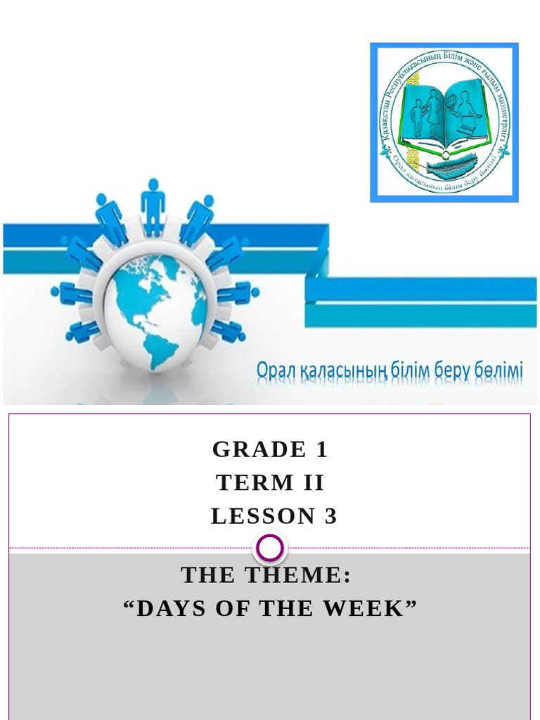 Lesson 3 - Days of The Week | PDF | Foreign Language Studies | Science ...