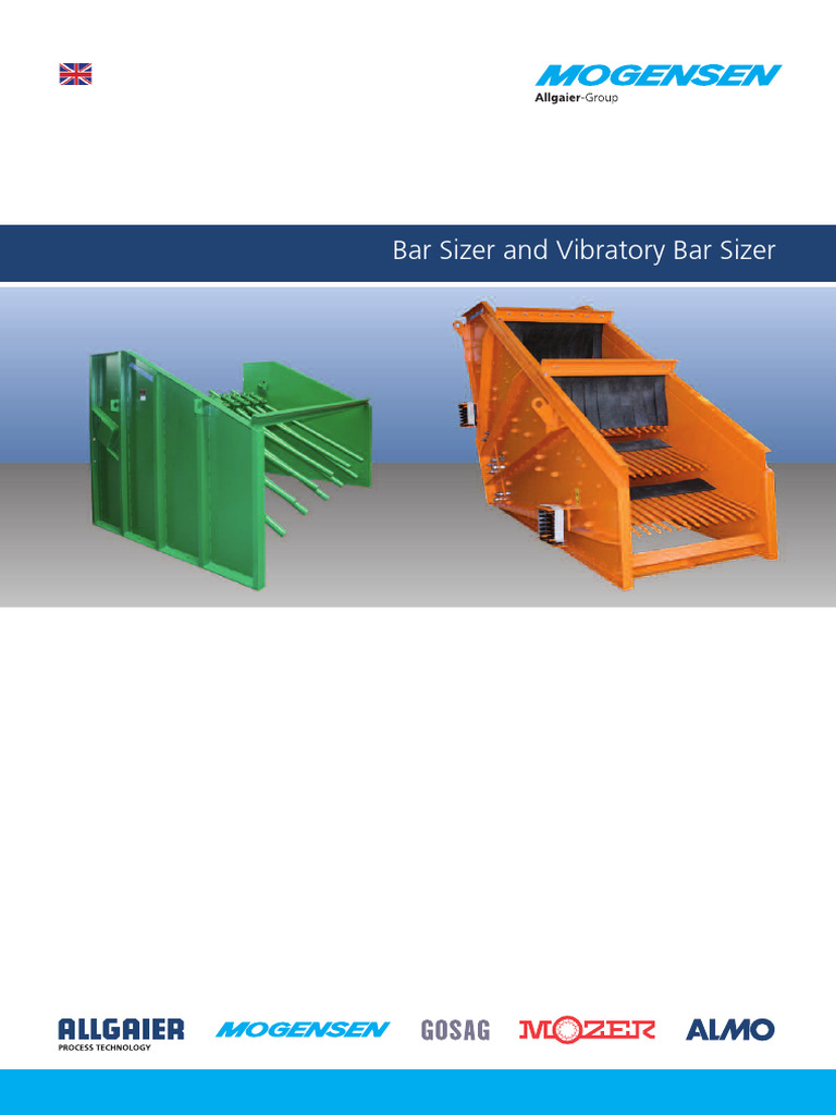 APT Bar Sizer and Vibratory Bar Sizer EN | PDF | Blast Furnace | Gravel