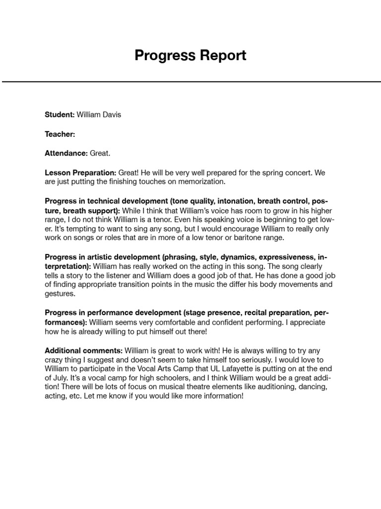 April 22 Progress Report For William | PDF | Art