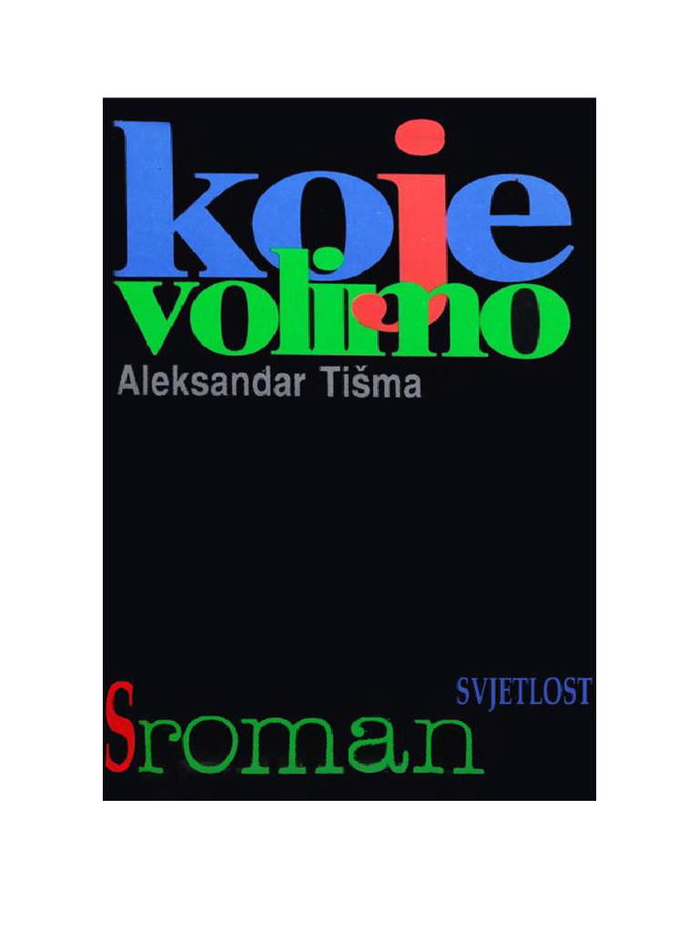 Aleksandar Tisma - Koje Volimo | PDF