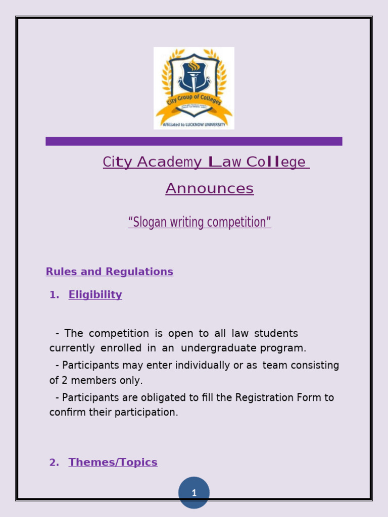 SLogan Writing | PDF | Justice | Crime & Violence