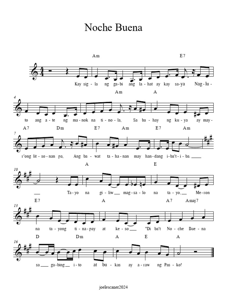 Noche Buena EASY | PDF