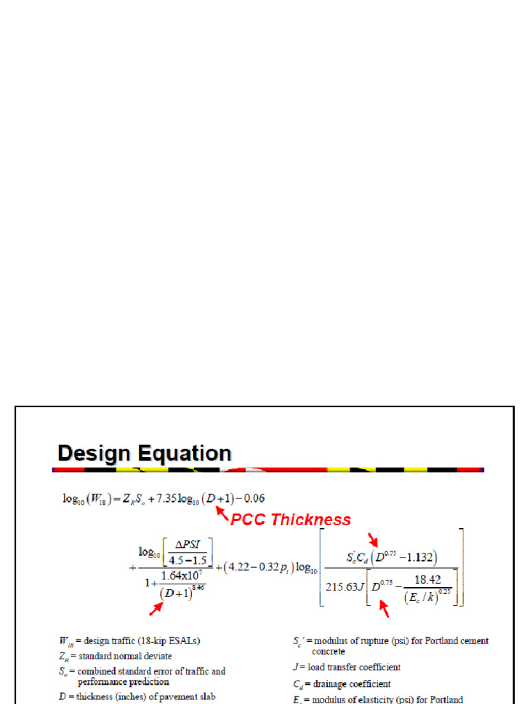AASHTO Rigid Pavement Design Method | PDF