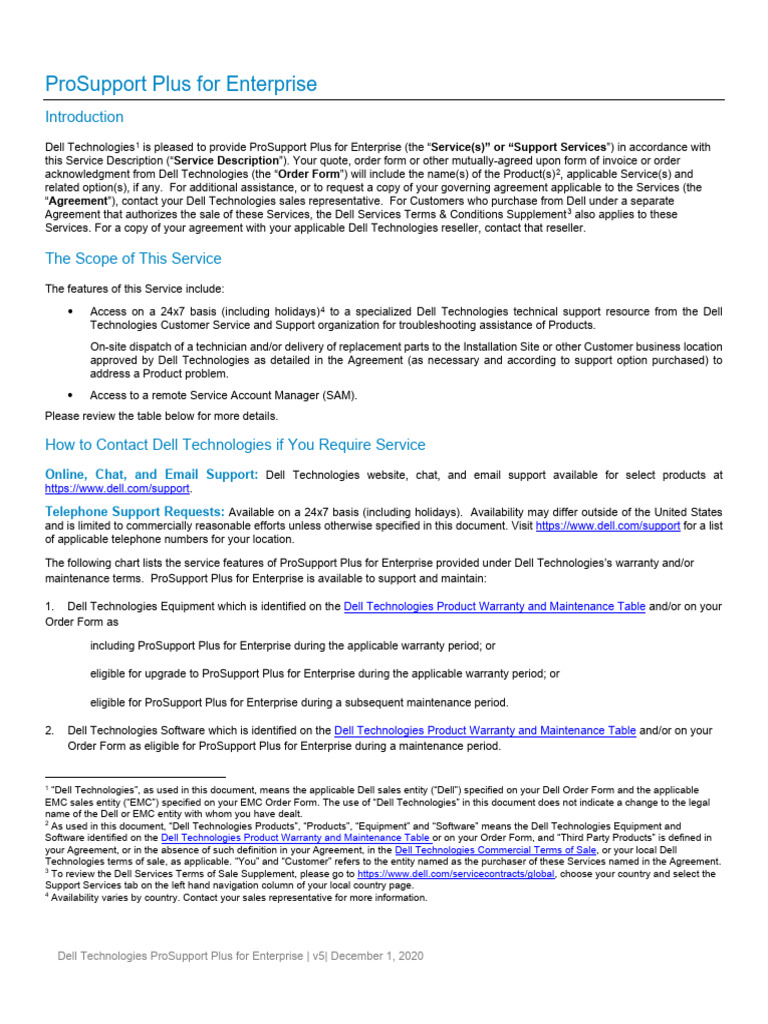 h16454 Dellemc Prosupport Plus Option | PDF | Original Equipment ...