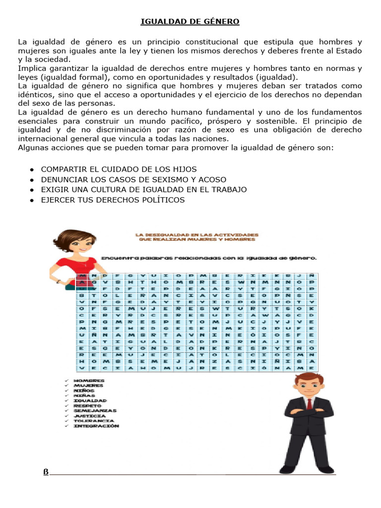 Igualdad de G-Nero | PDF