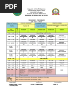 Sample DepEd Class Program Schedule | PDF | Schools | Educational ...