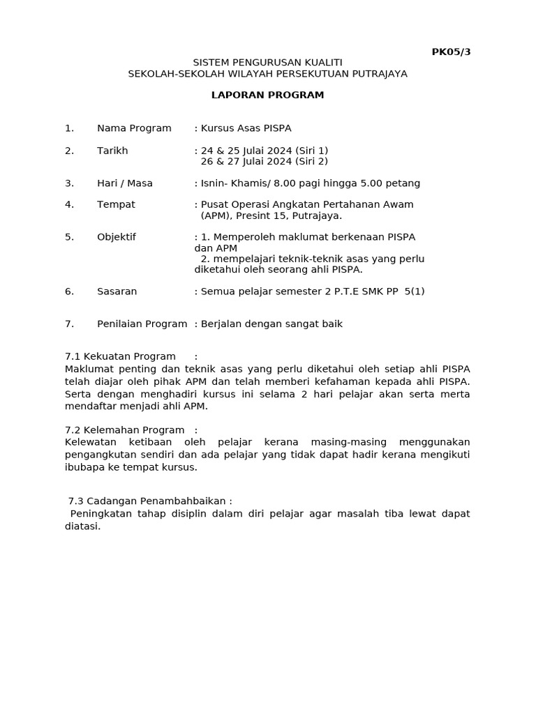 Laporan Pispa 2024 | PDF