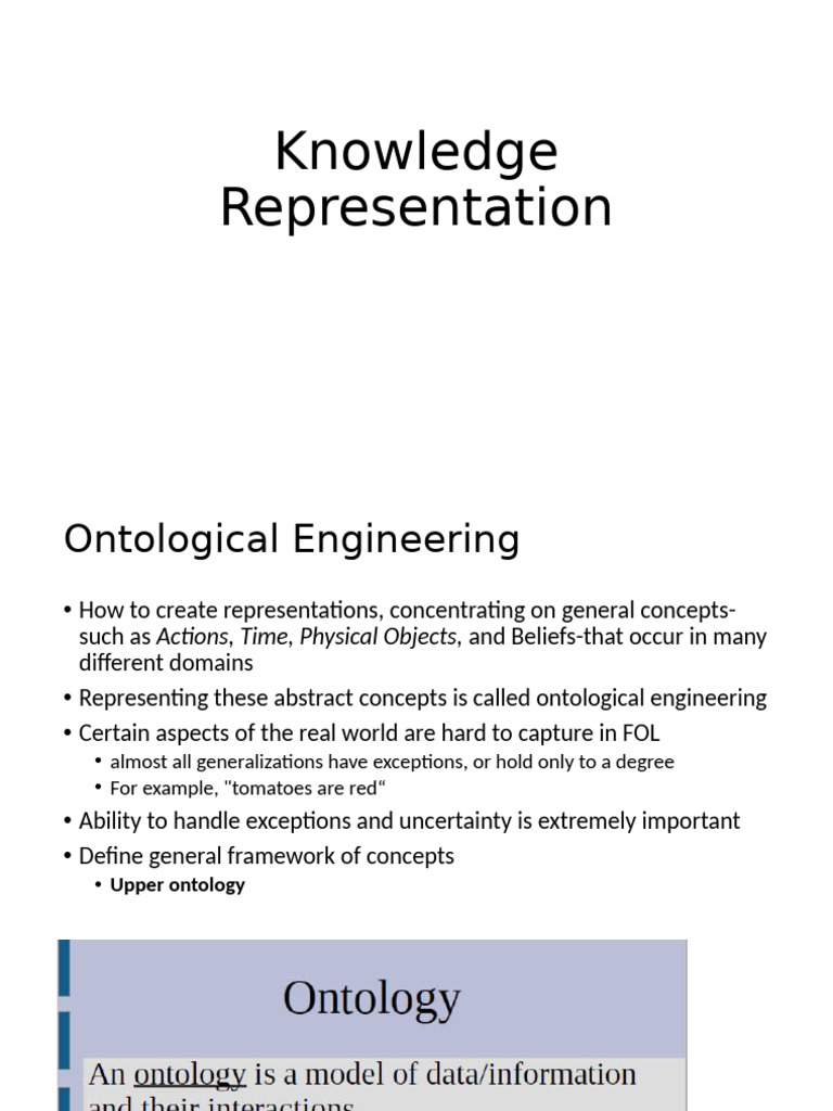AI12 Knowledge Representation | PDF | Modal Logic | Logic
