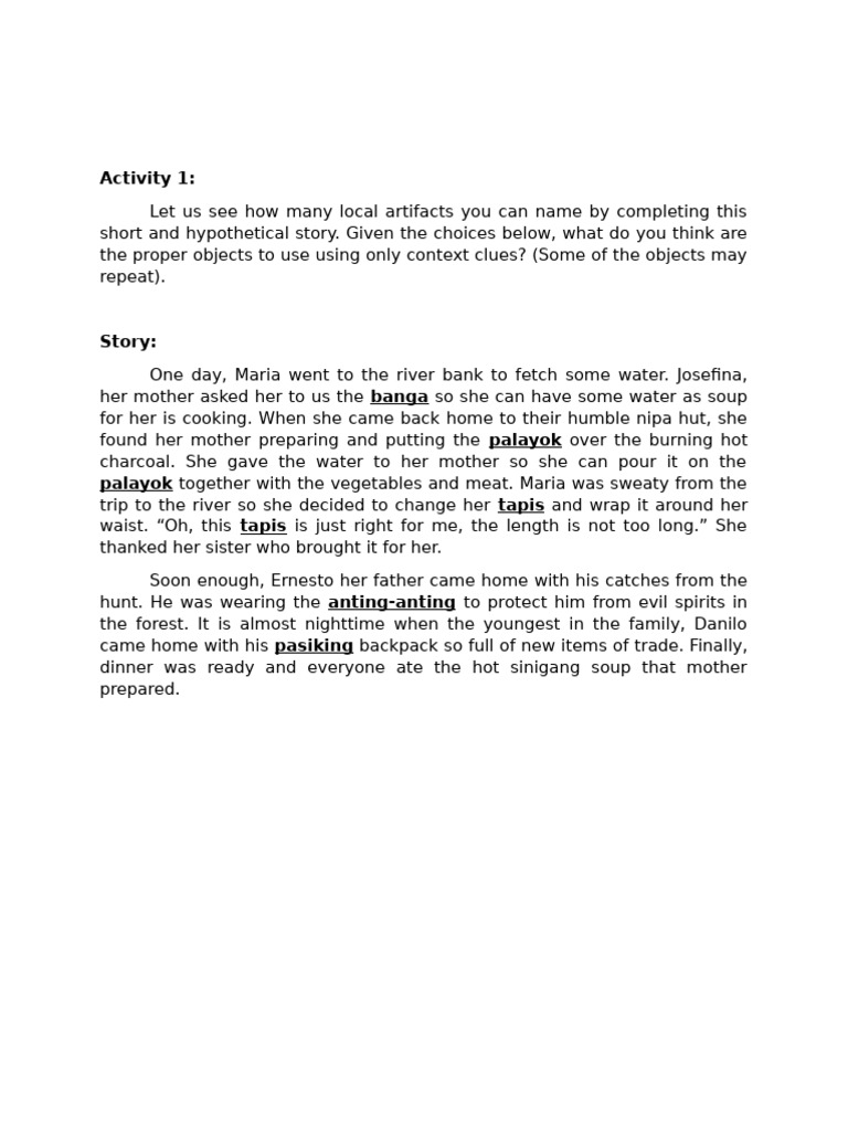 Local Artifacts | PDF