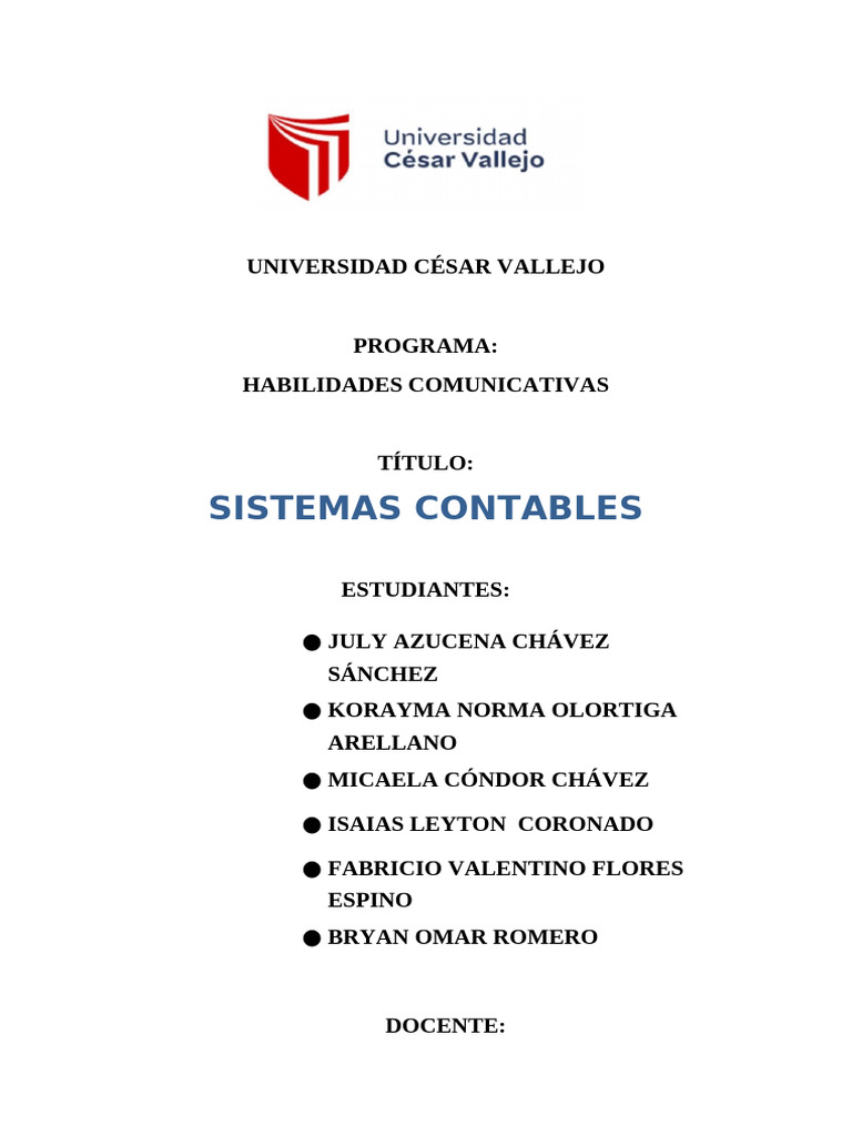 Sistemas Contable | PDF