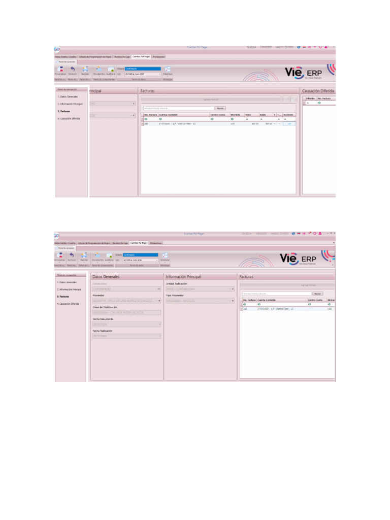 Registro CXP Descuadrado | PDF
