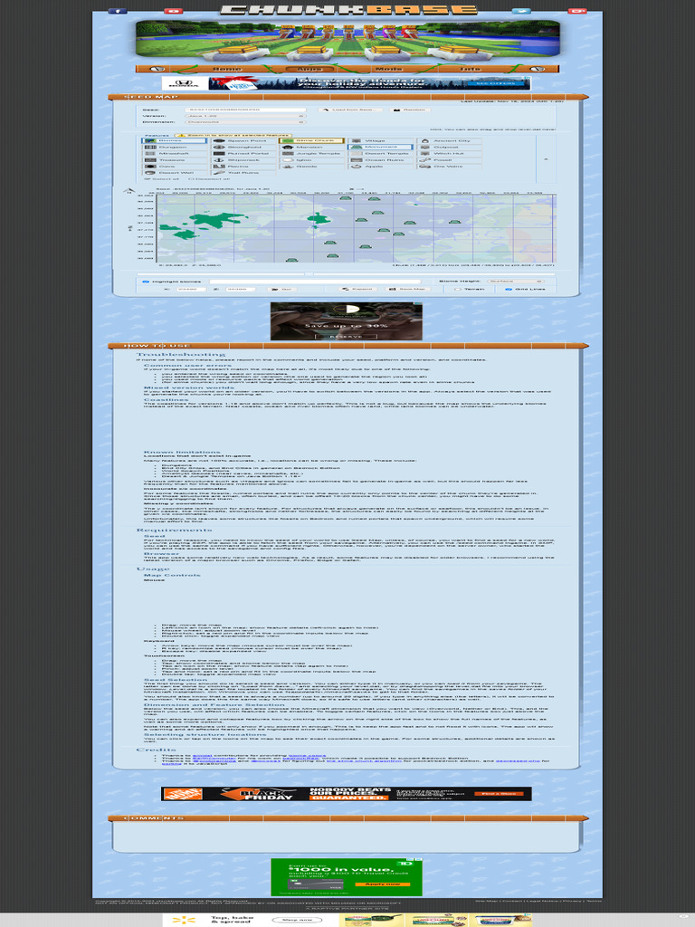 Seed Map - Minecraft App | PDF | Minecraft | Computing