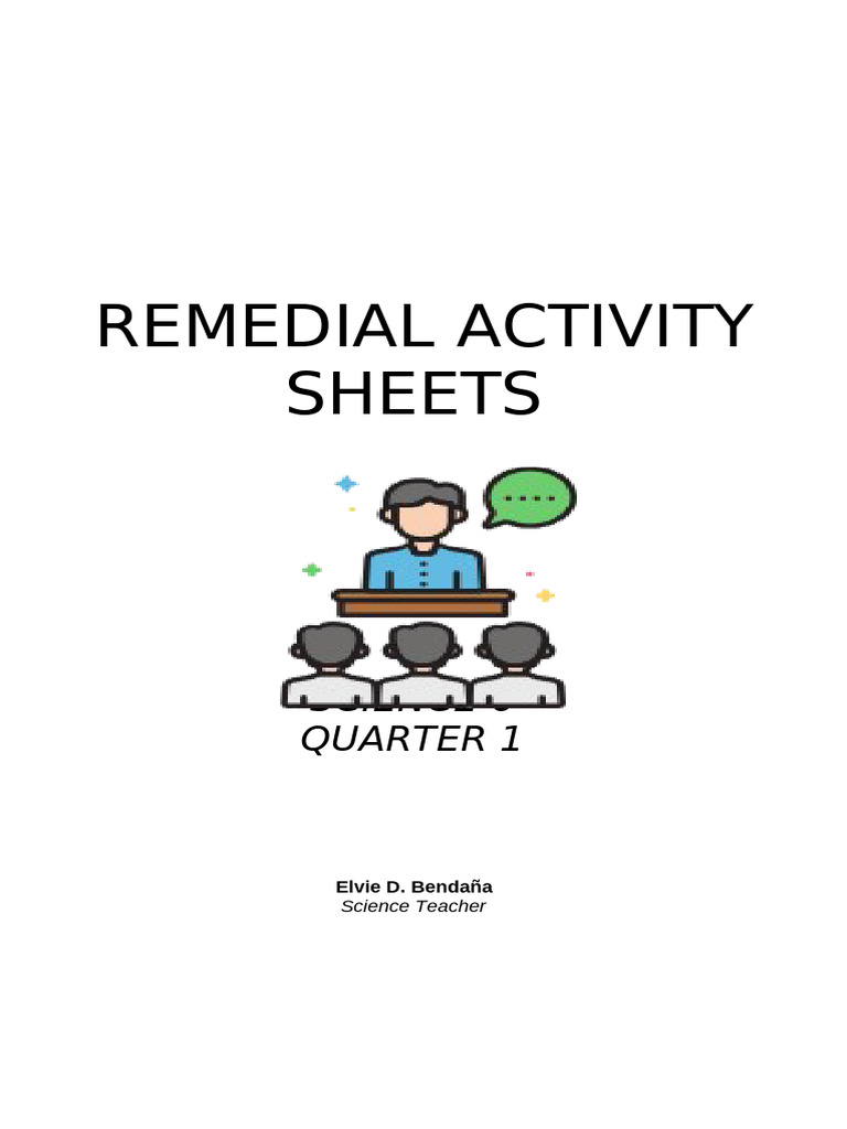 Compilation of Remedial Activity Sheets | PDF | Mitosis | Tropical Cyclones