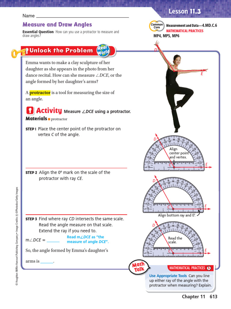 Activity: Measure and Draw Angles | PDF | Earth | Angle
