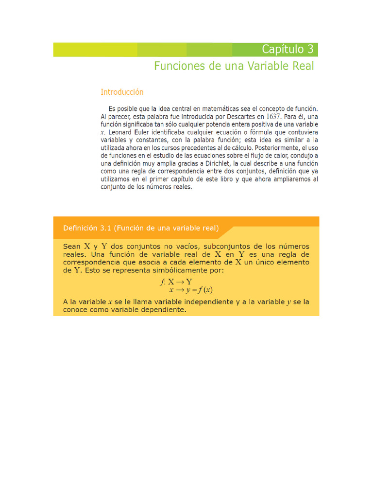 Material Ficha Sobre FUNCIONES DE VARIABLE REAL | PDF