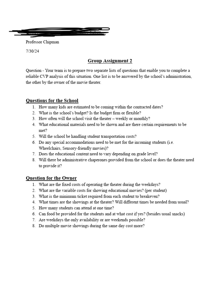 Group Assignment 2 | PDF