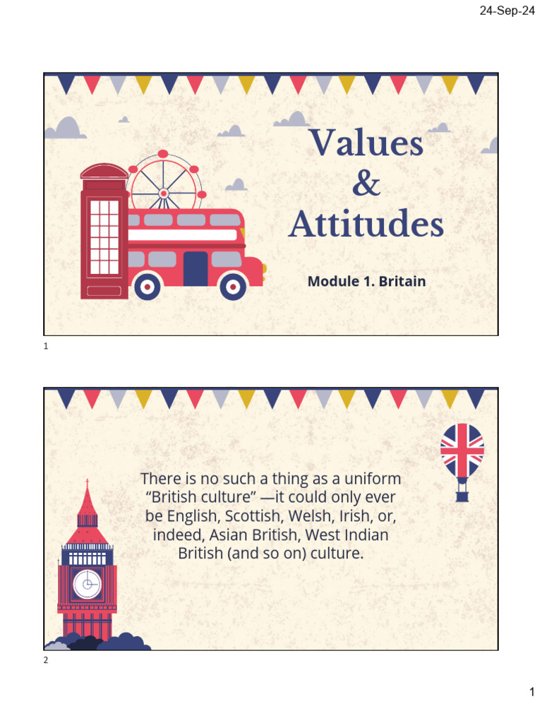 3 Britain - Values and Attitudes | PDF | Social Science