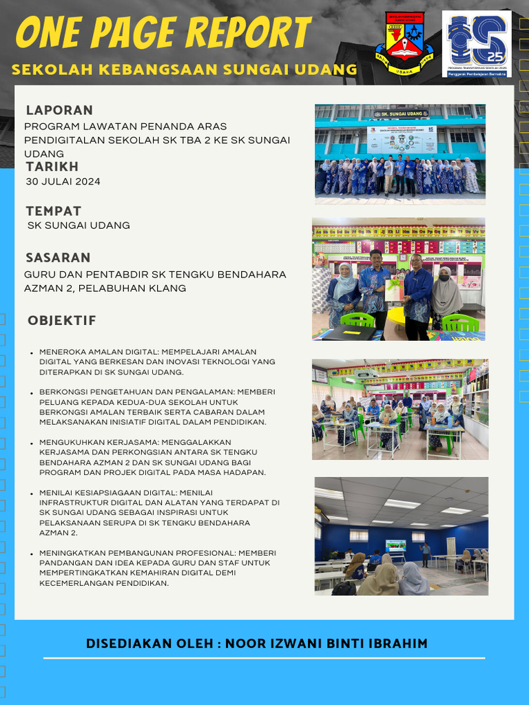 Opr Program Lawatan Penanda Aras Pendigitalan Sekolah SK Tba2 | PDF ...