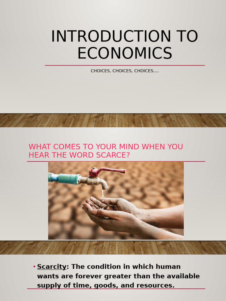 1st Topic ECON 3 INTROduction | PDF | Economics | Factors Of Production