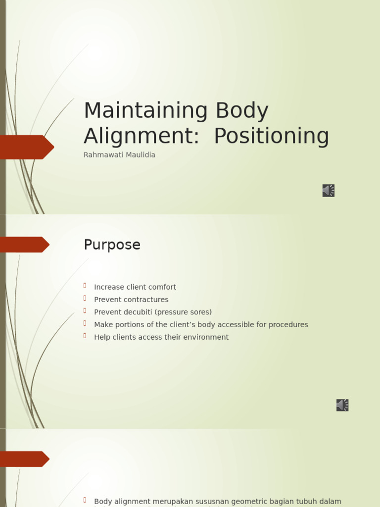 Maintaining Body Alignment | PDF