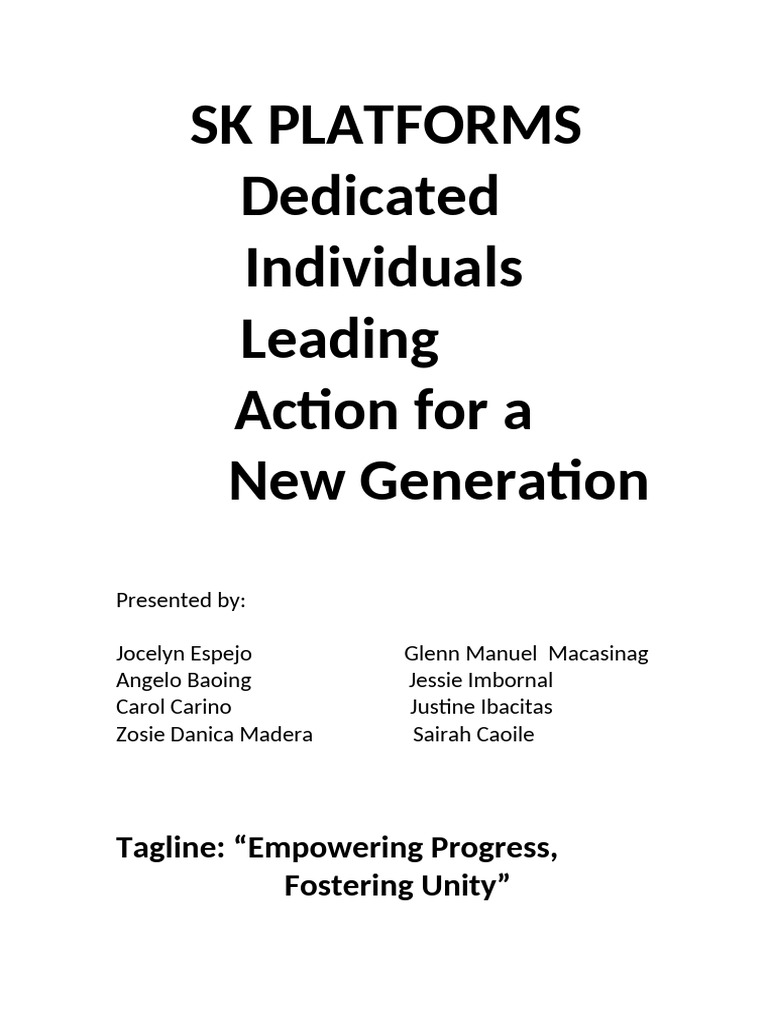 SK Platforms | PDF | Self-Improvement