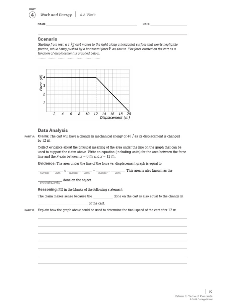2019 AP Physics 1 Student Workbook - Student Edition - pdf235235 | PDF | Force | Velocity