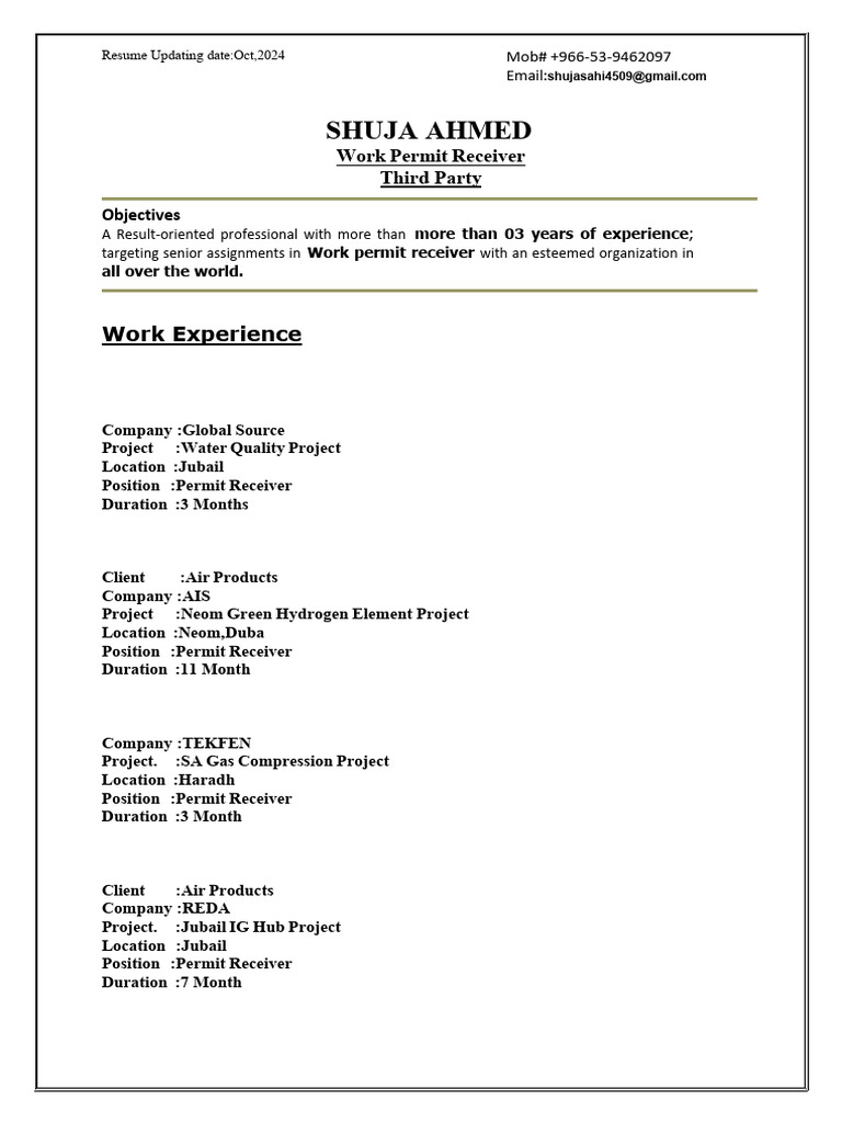 Shuja CV - WPR | PDF | Technology & Engineering