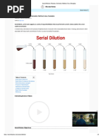 Lesson 06 Serial Dilution in Microbiology - Calculation, Method & Technique | PDF | Bacteria