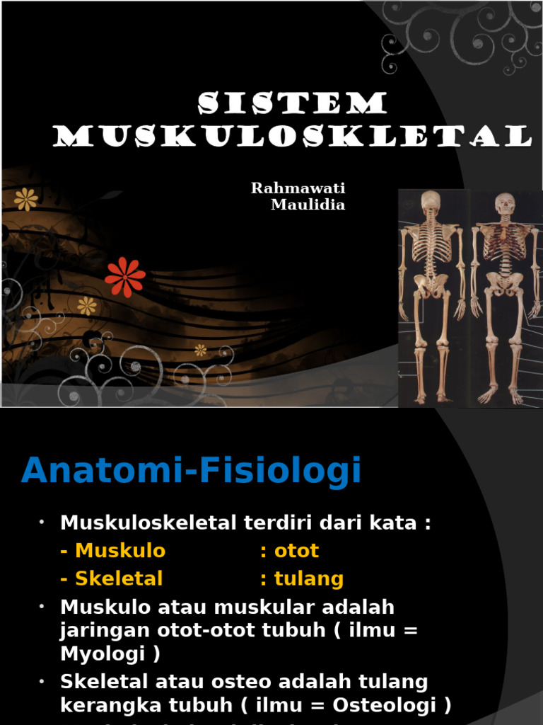 Sistem Muskuloskeletal: Anatomi dan Fisiologi | PDF | Ilmu Sosial ...