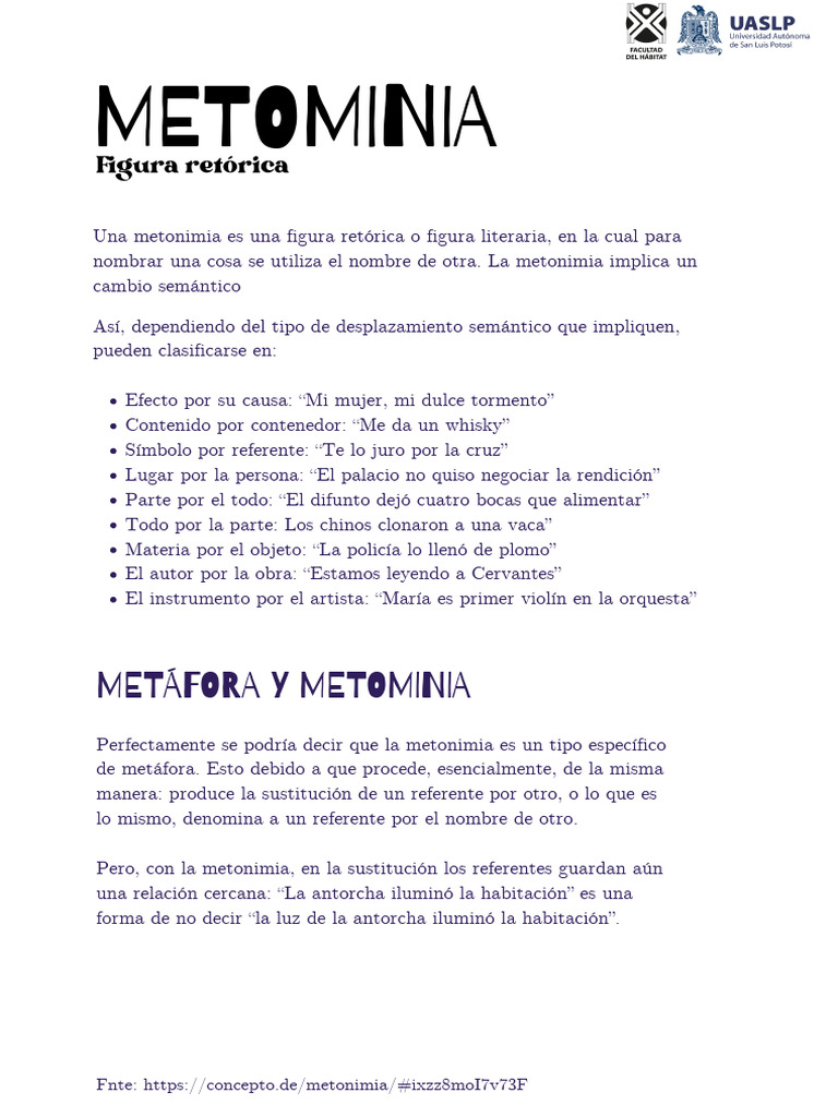 Metominia (F.RETORICA) TALLER DE SÍNTESIS III - 20240924 - 222907 ...