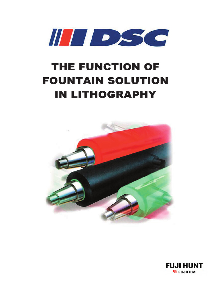 4 The Function of Fountain Solution in Lithography | PDF | Surfactant | Ink