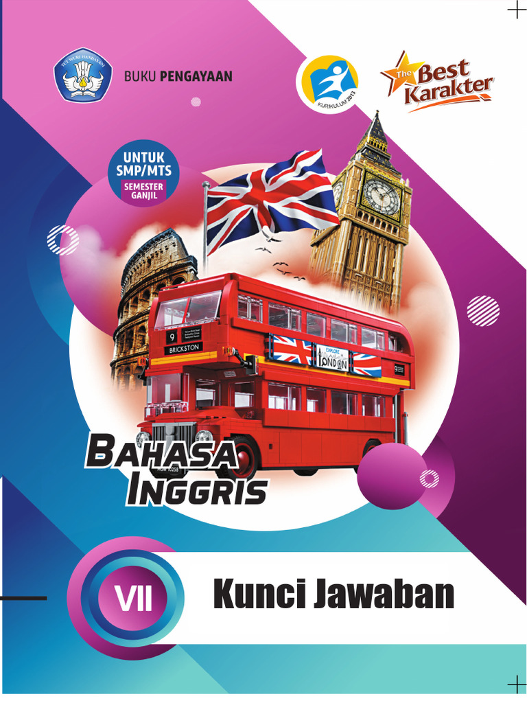 Kunci Bhs Inggris 7a 2022 | PDF | Bedroom