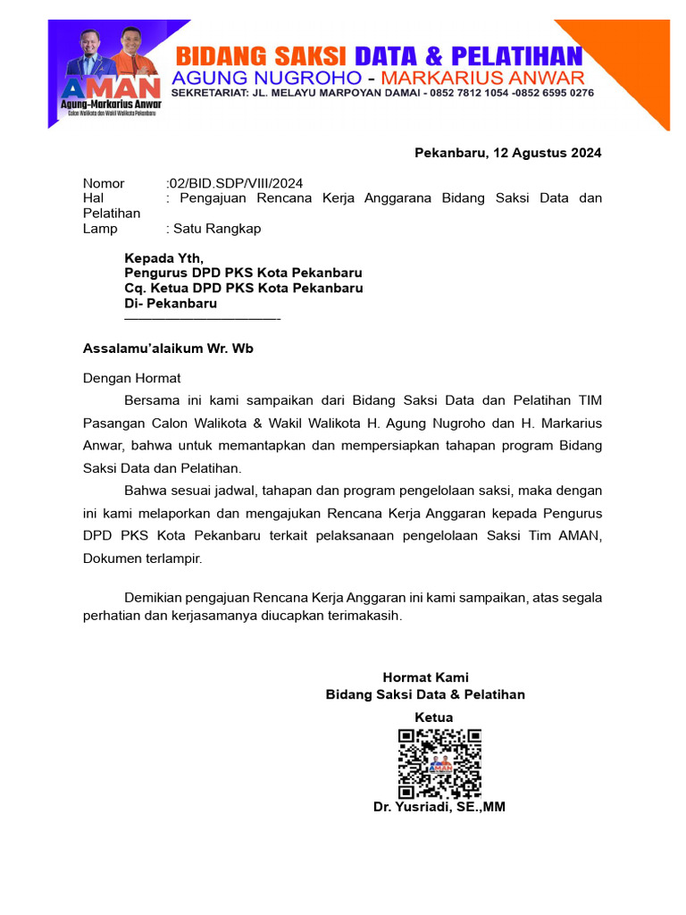 Usulan RKA Program Kerja Bid Saksi | PDF | Bisnis | Pengelolaan ...