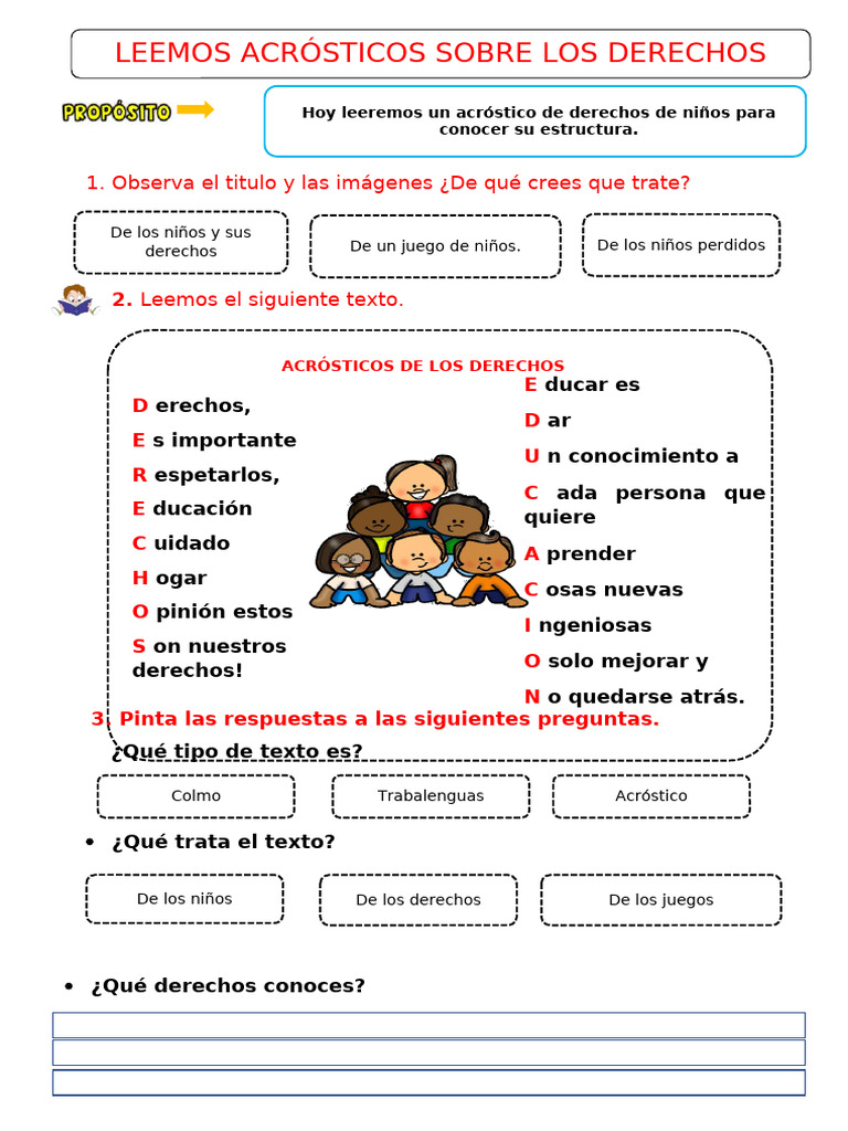 Acrósticos Imprimir | PDF