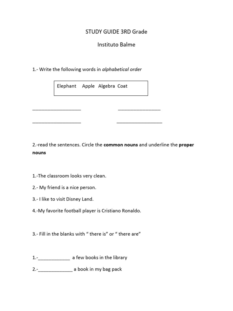 Study Guide 3RD A | PDF