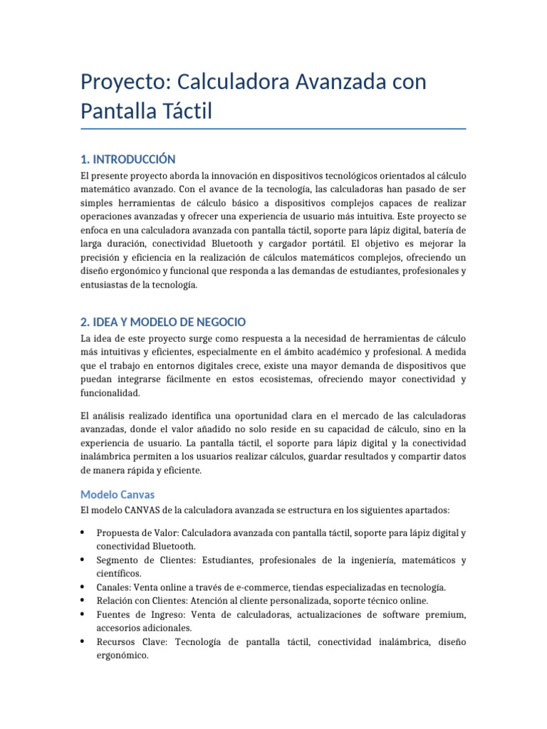 Proyecto Calculadora Avanzada Completo | PDF | Marketing | Calculadora