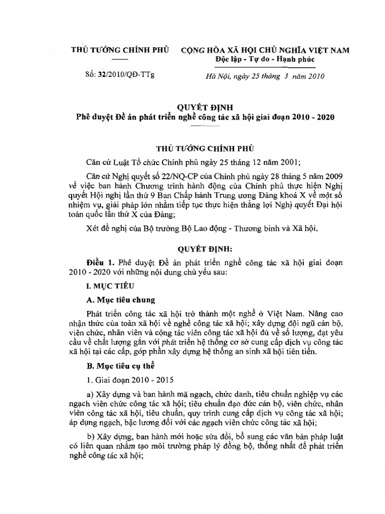 QD 32-2010-TTg | PDF