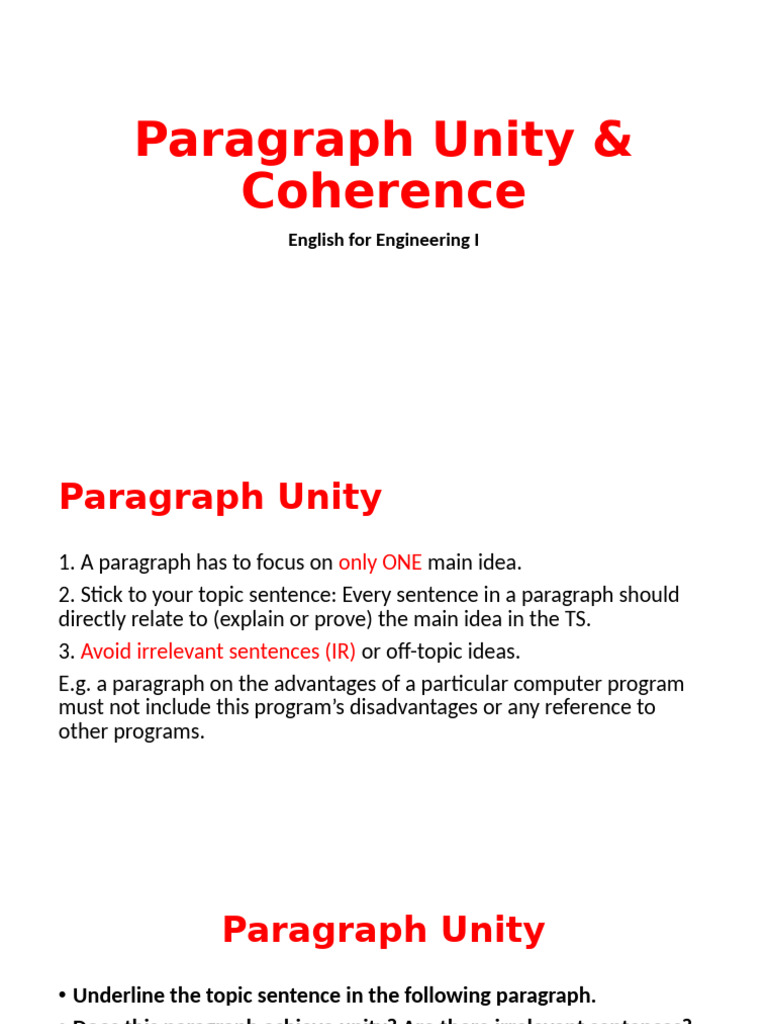 Unity & Coherence (Part 2) | PDF | Tsunami | Force
